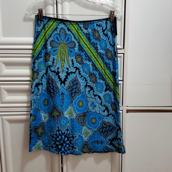 The Limited | Skirts | Vibrant Colored Silk Knee Length Skirt From The ...